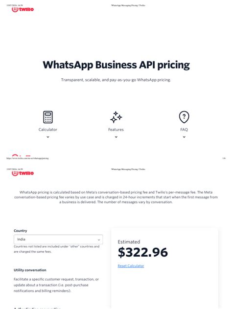 Whatsapp Messaging Pricing Twilio Pdf