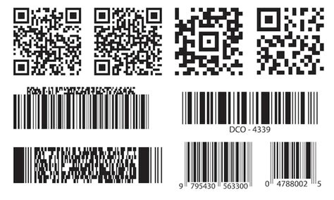 Scanner Les Barres De Code Et Les Codes Qr Vecteur Premium