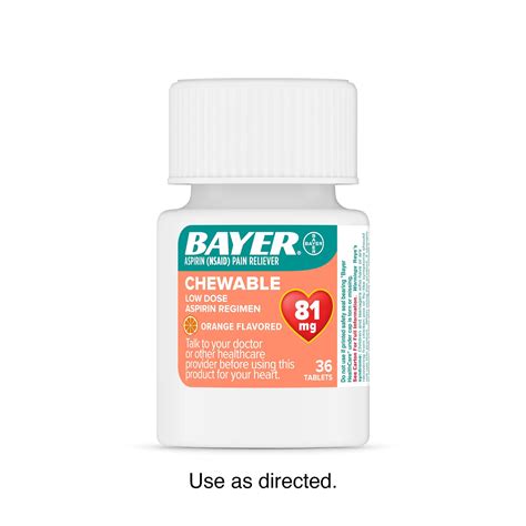 Bayer® Chewable Aspirin 81mg Bayer® Aspirin