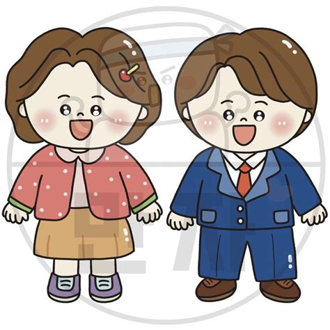 나와 가족 컷도안 엄마 아빠 만자디자인