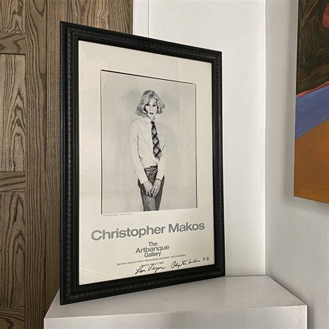 Christopher Makos Andy Warhol Signed Poster — Siglo Moderno