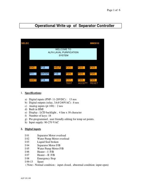 Separaor Controller Write Up Alp1 Download Free Pdf Tools