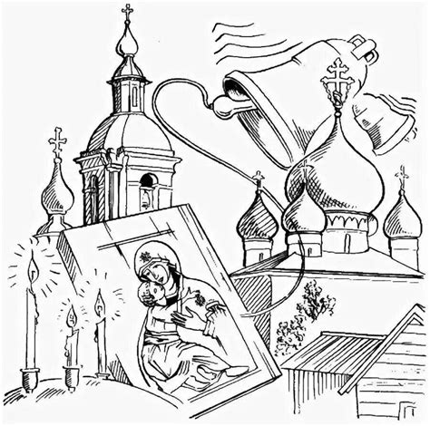 Раскраски Церковь Для Детей - 70 фото