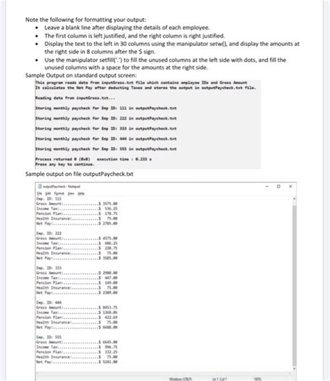 Solved Exercise 1 Monthly Paycheck Write A Program That