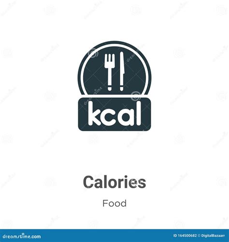 Calories Vector Icon On White Background Flat Vector Calories Icon