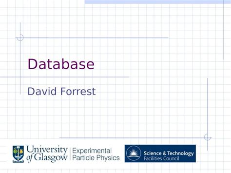Ppt Database David Forrest What Database Dbms Postgresql Run On