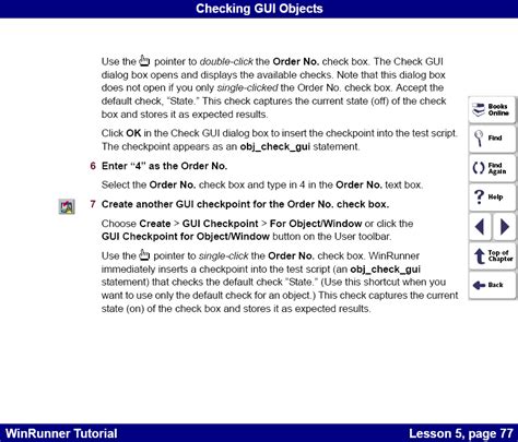 Winrunner Tutorial Adding Gui Checkpoints To A Test Script