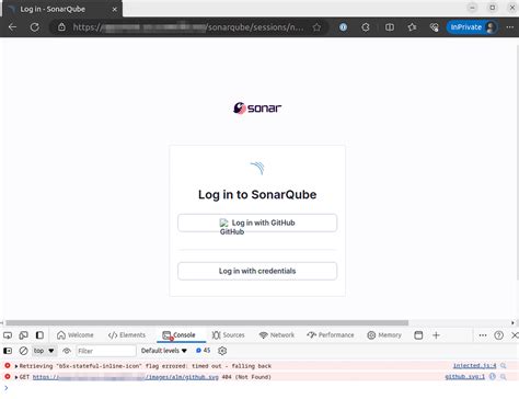 Broken Image On Log In With Github When Sonar Web Context Is Set Sonarqube Server Community