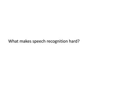 PPT Speech Recognition PowerPoint Presentation Free Download ID 1869711