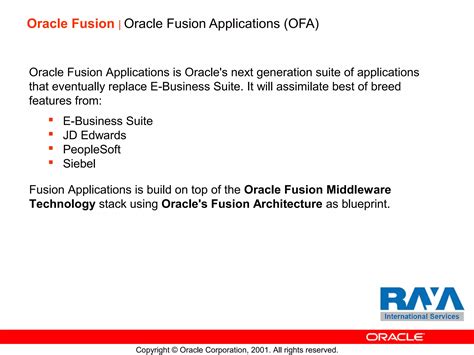 Oracle Fusion And Cloud Applications Overview Ppt