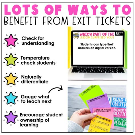 Exit Ticket Templates Reading And Math Sticky Notes Teach Create