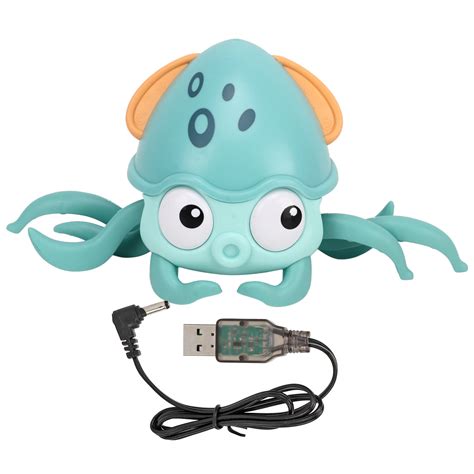 Crawling Crab Octopus Toy Rechargeable Light Automatical Music Obstacle Avoidance Crawling Crab