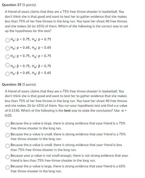 Solved A Friend Of Yours Claims That They Are A 75