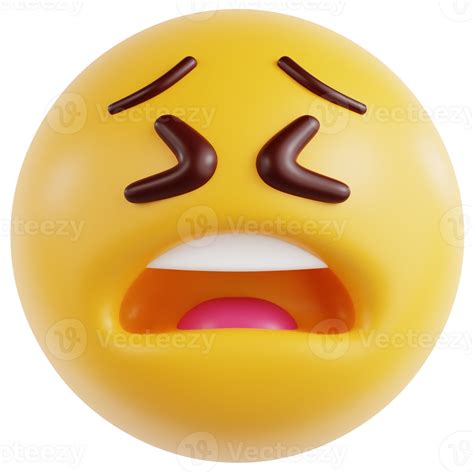 Distraught Face 3d Ilustration 68540335 Png
