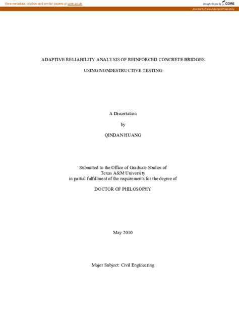 Pdf Adaptive Reliability Analysis Of Reinforced Concrete Bridges Subject To Seismic Loading