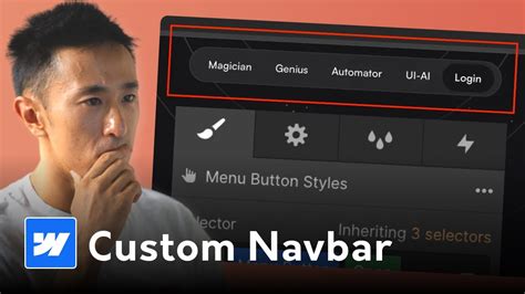 Basic Custom Navbar Tutorial In Webflow Youtube