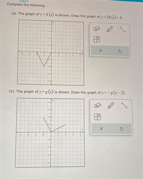 Solved A The Graph Of Y H X Is Shown Draw The Graph Of Chegg Com