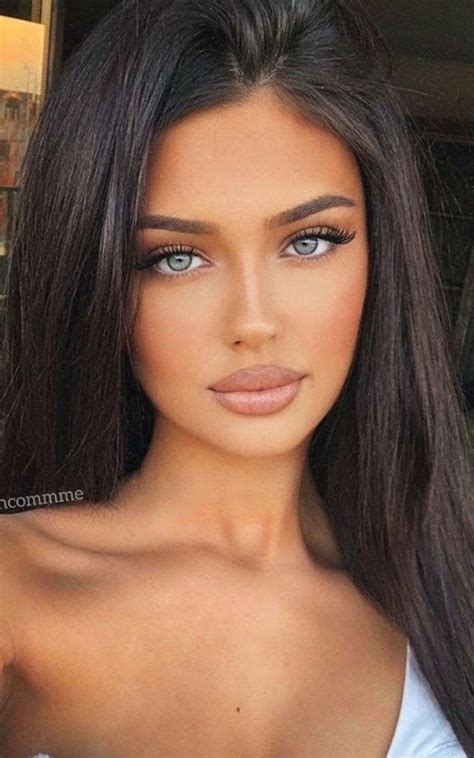 Beautiful Model Face Blue Eyes Most Beautiful Eyes Beauty Face Brunette Beauty