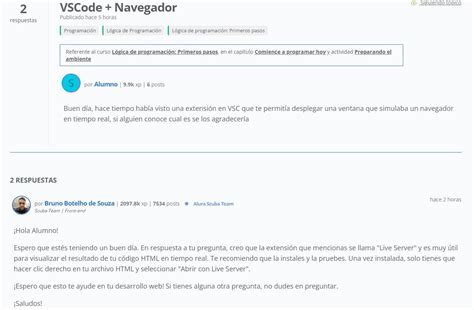 Sugerencia Sugerencia VS Code o IDE Lógica de programación Primeros pasos Alura Latam