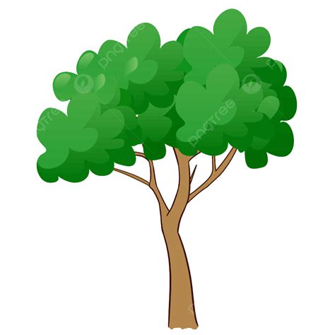 Vector Cartoon Transparent Tree Material Decorative Pattern Cartoon Icon Element PNG And