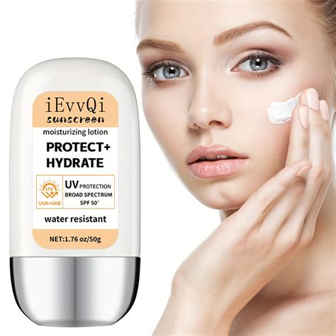 얼굴과 몸을 위한 수분크림 타입의 Spf 50 자외선 차단 로션 넓은 스펙트럼 Uva Uvb 차단 티타늄 다이옥사이드 함유 모든 피부 타입에 적합 물에 강한 선크림