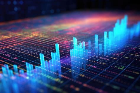 Premium Photo Background With Holographic Floating Data And Software Coding Global Business