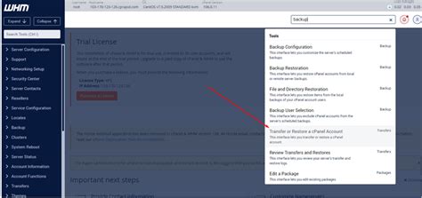 Sử Dụng Ssh Và Whm để Restore User Cpanel Nhan Hoa Knowledgebase