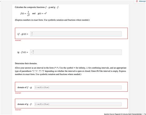 solved calculate the composite functions f g ﻿and