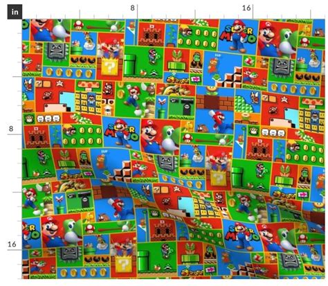 Mario Blocks~ Mossy Grove Cloth