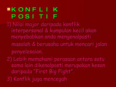 Positive And Negative Conflict Ppt