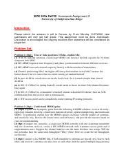 ECE257a HW2 Pdf ECE 257a Fall 22 Homework Assignment 2 University Of