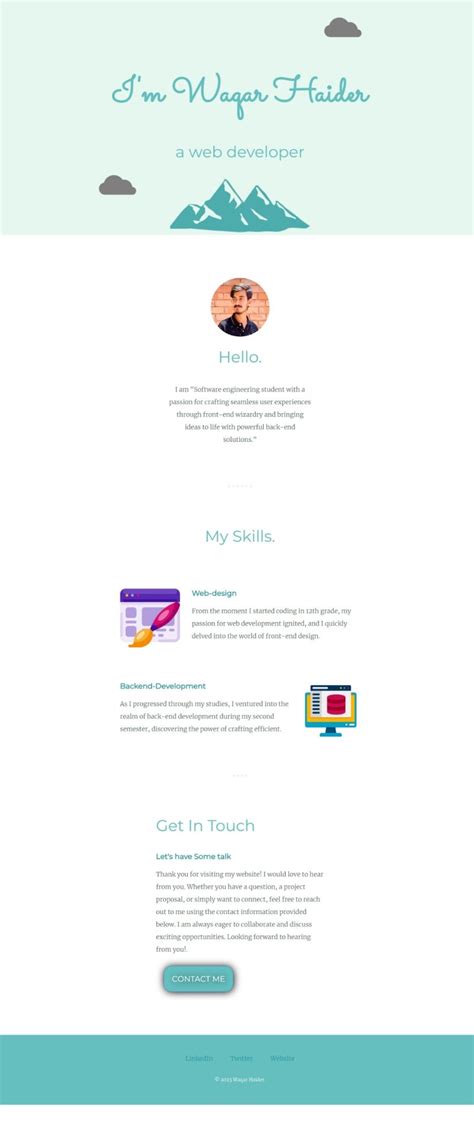 Waqar Haider On Linkedin Work Webdesign Forntend Trending Backend Html5 Html Css3 Css