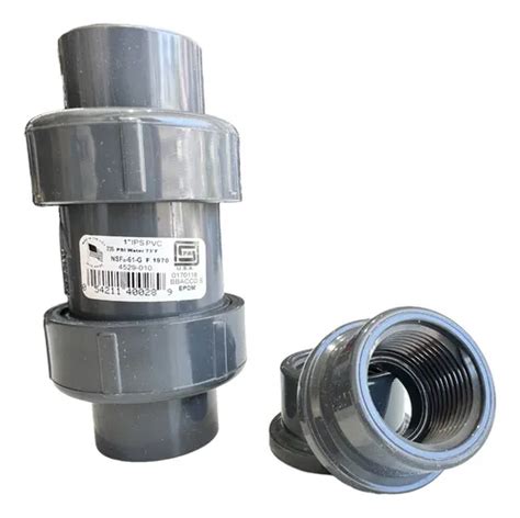 Valvula Check 1 De Bola Pvc Cedula 80 Cementar Spears Envío Gratis