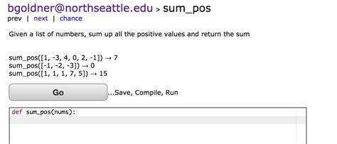 Solved Given A List Of Numbers Sum Up All The Positive Chegg