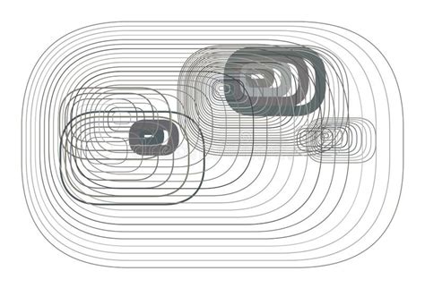 Color Abstract Rounded Rectangle Geometric Pattern Generative Art Background Design Digital