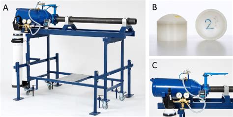 A Photo Of The Air Cannon B Photo Of The 65 Mm Plastic Projectiles C
