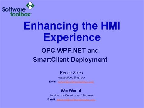 Enhancing The Hmi Experience Opc Wpf Net And