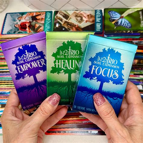 In2it Soul Expansion Trio 3 Oracle Deck Set Focus Heal And Empower In2it Oracle