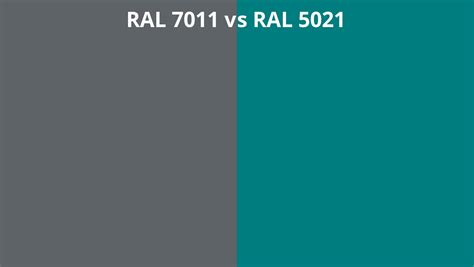 Ral 7011 Vs 5021 Ral Colour Chart Uk