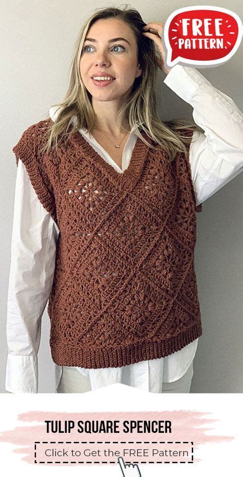 Crochet Tulip Square Spencer Free Pattern Artofit