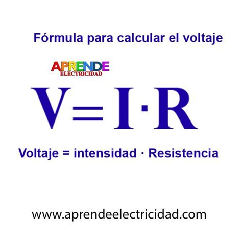 Fórmula Para Calcular El Voltaje En Un Circuito Eléctrico