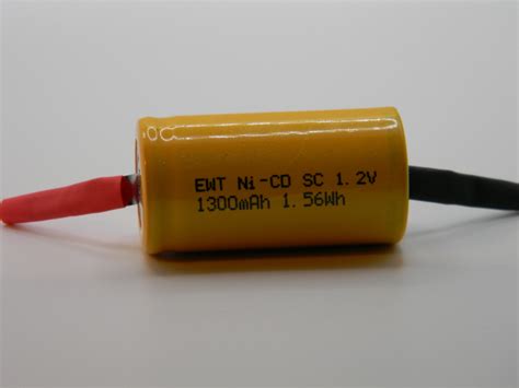 Аккумуляторная батарея SC Ni-Cd 1300mAh 1,2V перезаряжаемая с ...