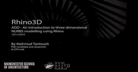 pdf rhino3d · introduction i nurbs i rhino 3d tutorial i qa what is rhino 3d