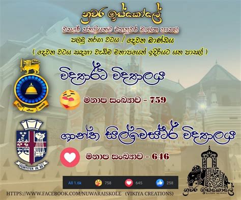 විද්‍යාර්ථ විද්‍යාලය සහ ශාන්ත St Sylvesters College Facebook