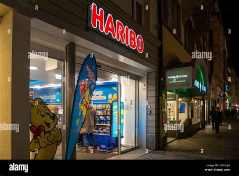 Munich Germany December 2 2024 Outside The Haribo Store Haribo Is A German Candy Company
