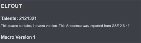 Elfyau S GSE Outlaw Rogue Macro Updated Sep By Elfyau Patch