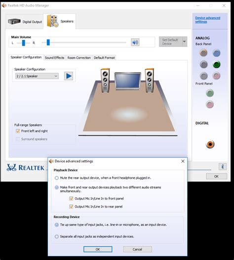 Realtek Hd Audio Only Shows One Audio Output At A Time Windows 8 Help Forums