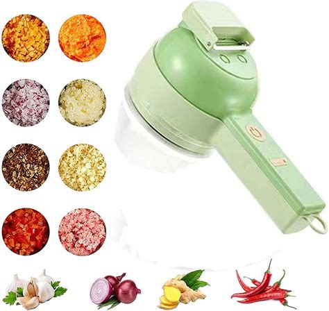4 In 1 Handheld Electric Vegetable Cutter Setwireless Food