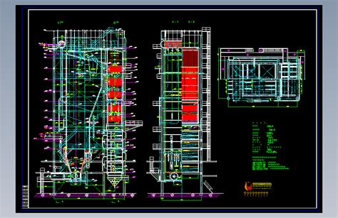 130t／h循环流化床锅炉详图autocad模型图纸下载 懒石网