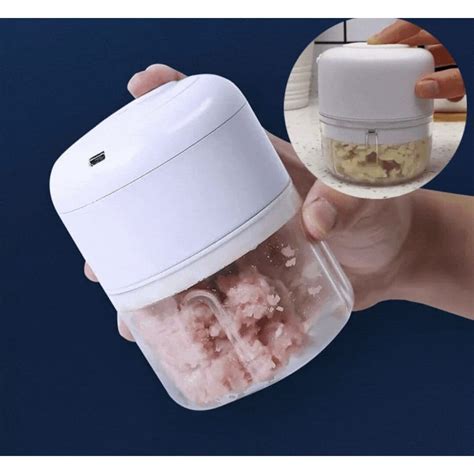 Mini Tocator Electric Capacitate 250 Ml 800 Mp Alb Emagro